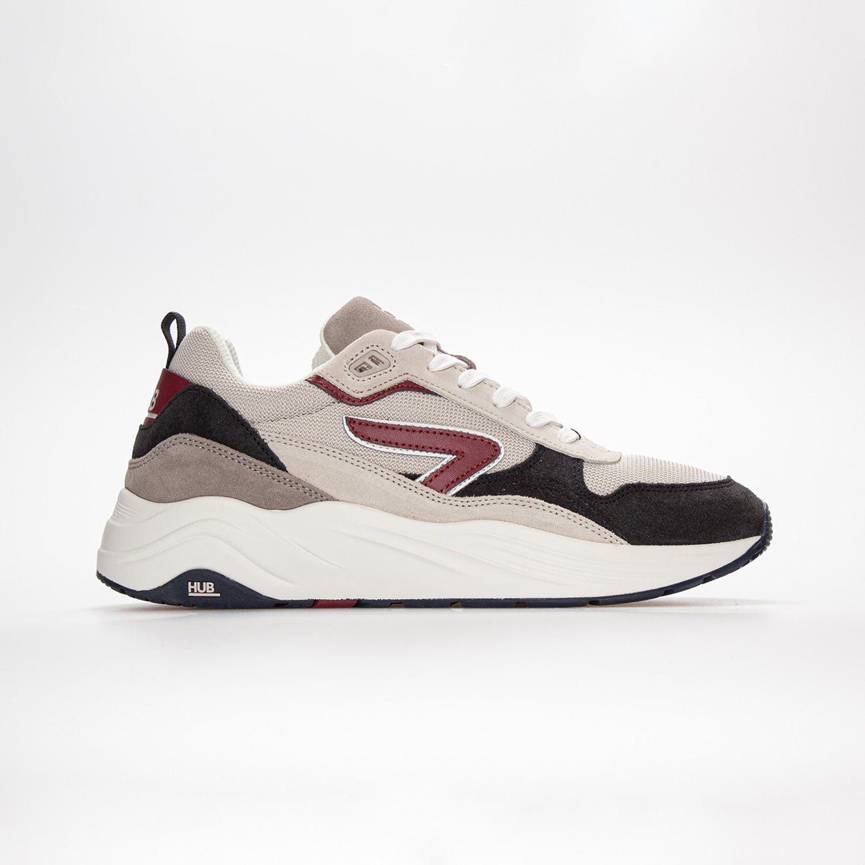 HUB GLIDE Light Bone/Cranberry/Navy Men - HUB Footwear