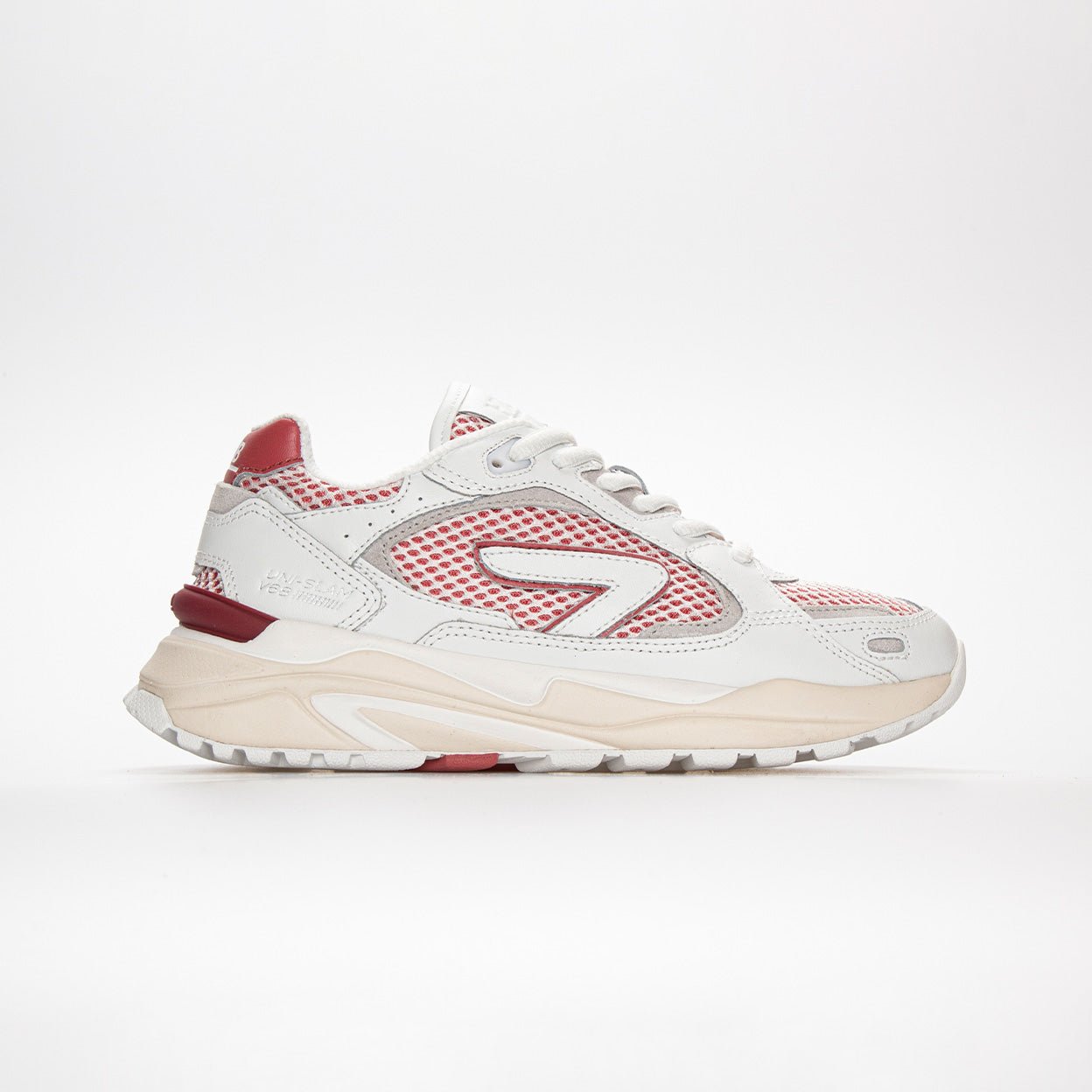 HUB SLAM White/Dusty Red/Light Beige Women - HUB Footwear